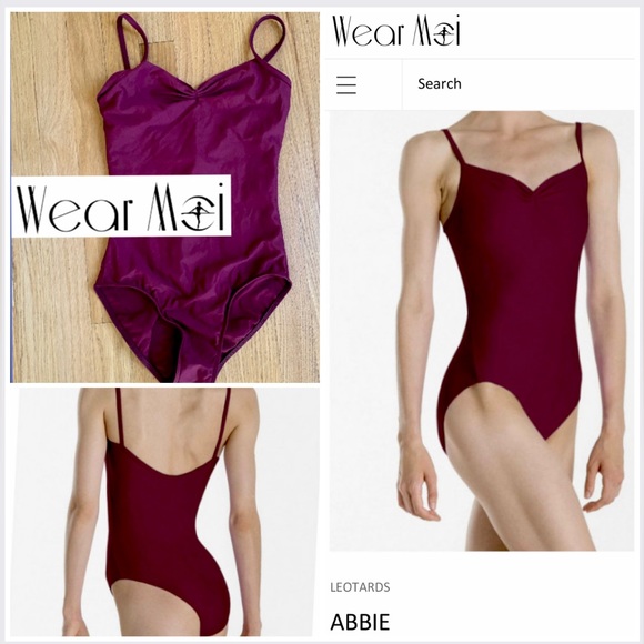 Wear Moi | Tops | Wear Moi Basic Ballet Dance Burgundy Camisole ...